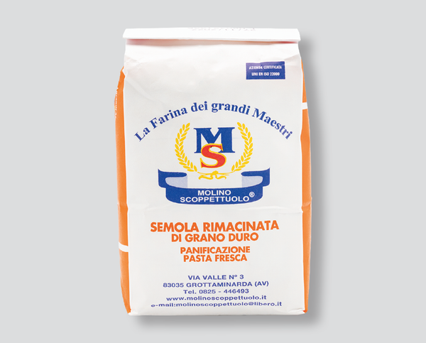 Semola Rimacinata di grano duro 5 kg Molino Scoppettuolo – Tarateta